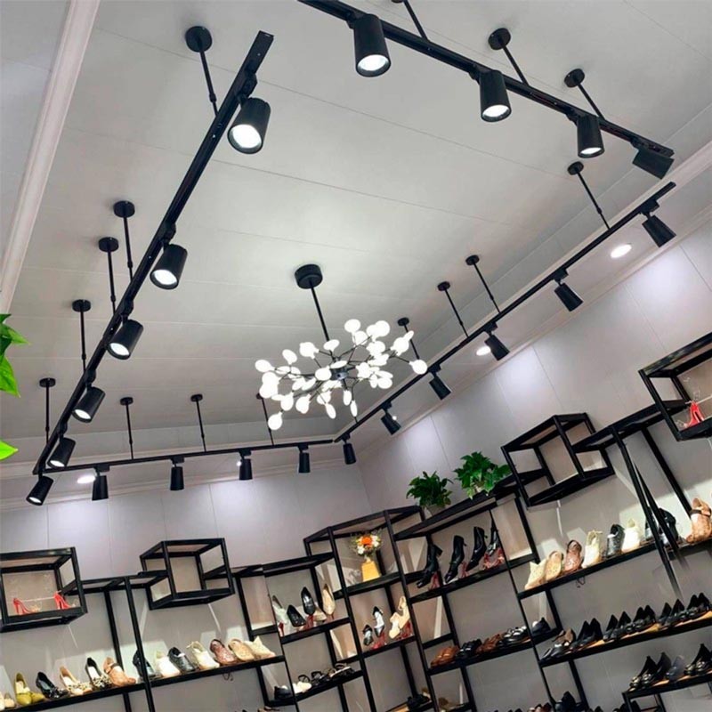 Spot LED sur Rail 30W 80° COB Triphasé