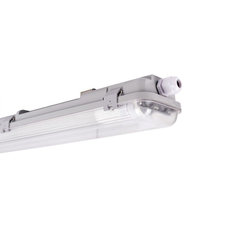 Kit Réglette étanche double de 120cm + 2 tubes LED T8 18W - Blanc neutre Kit Réglette étanche double de 120cm + 2 tubes LED T8 18W - Blanc neutre