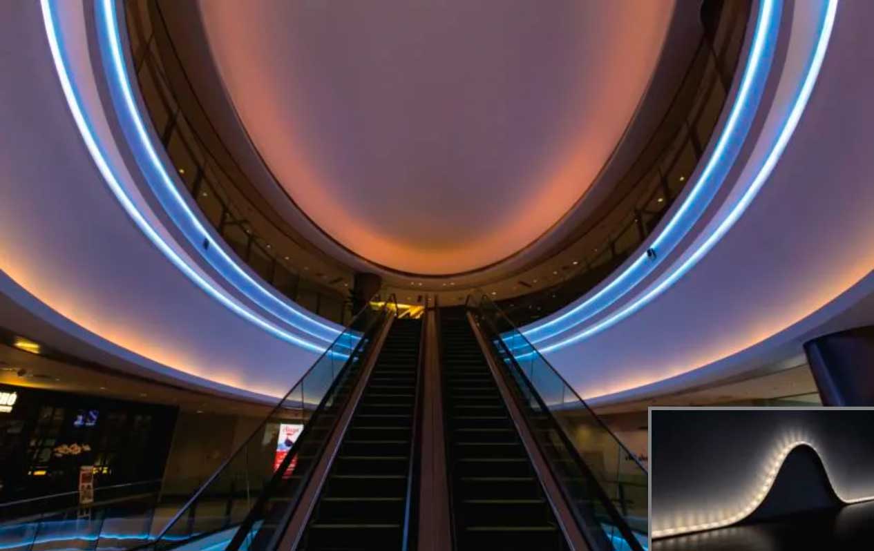 Lèche-mur flexible LED 24V RGB - 5 mètres IP67