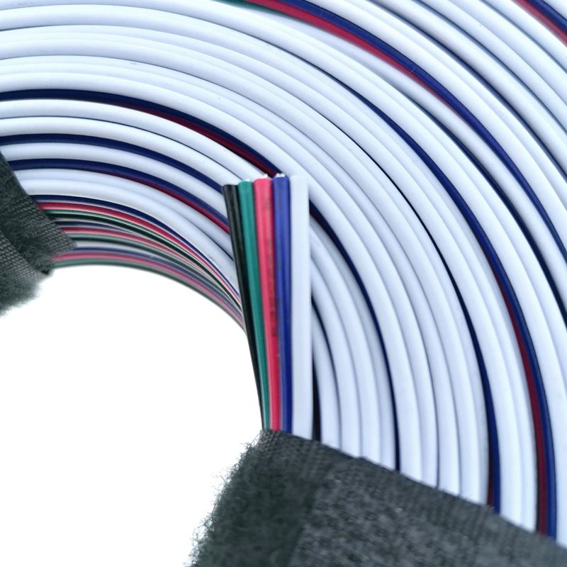 Câble RGBW à 5 fils pour les rubans LED RGBW 12V ou 24V