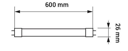 Acheter tube LED T8 bleu 60cm 9W
