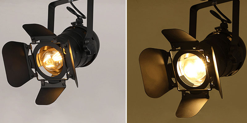 Lampe sur rail une phase cinéma industriel | Spots sur rail monophasé