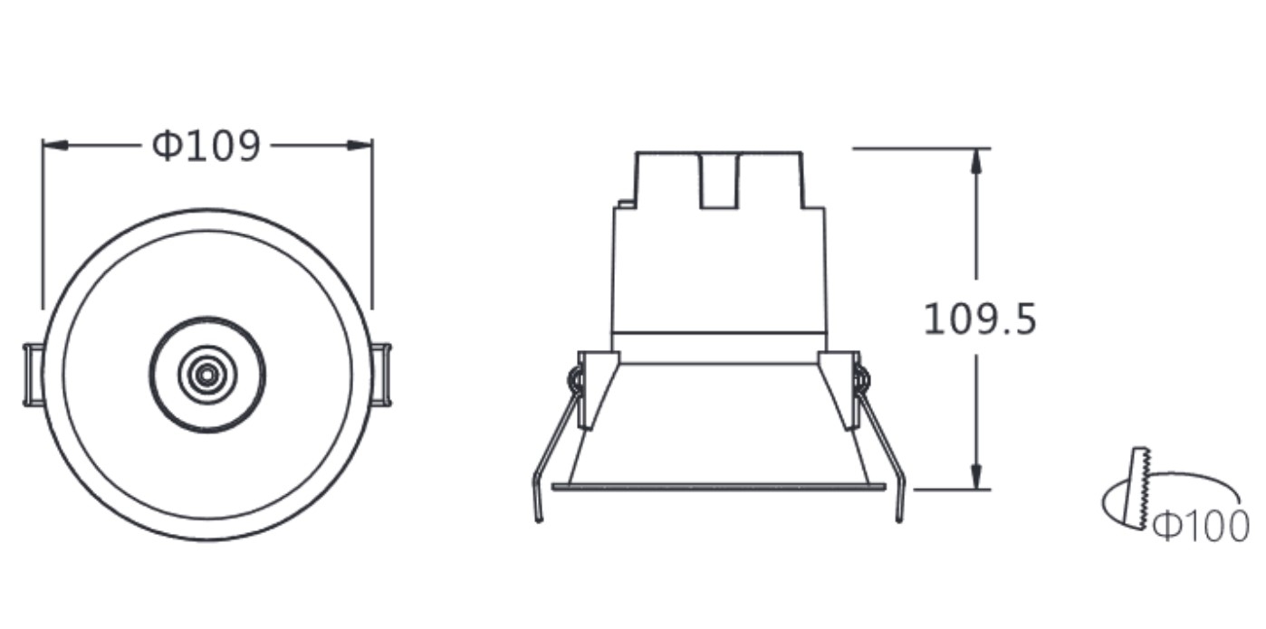 Acheter spot LED encastrable droit "Koppa" 11W 24º