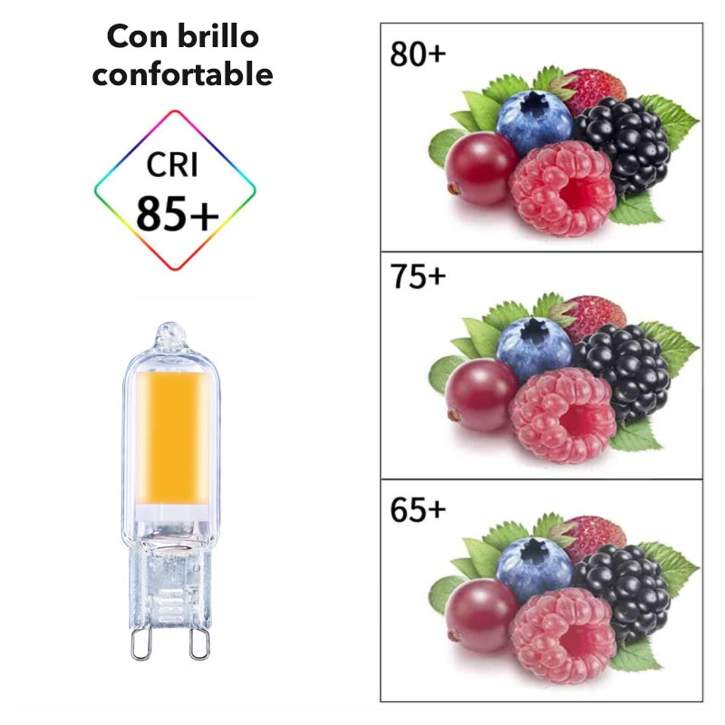 Ampoules LED G9 2W COB Bi-Pin 230V | Ampoules G9 COB